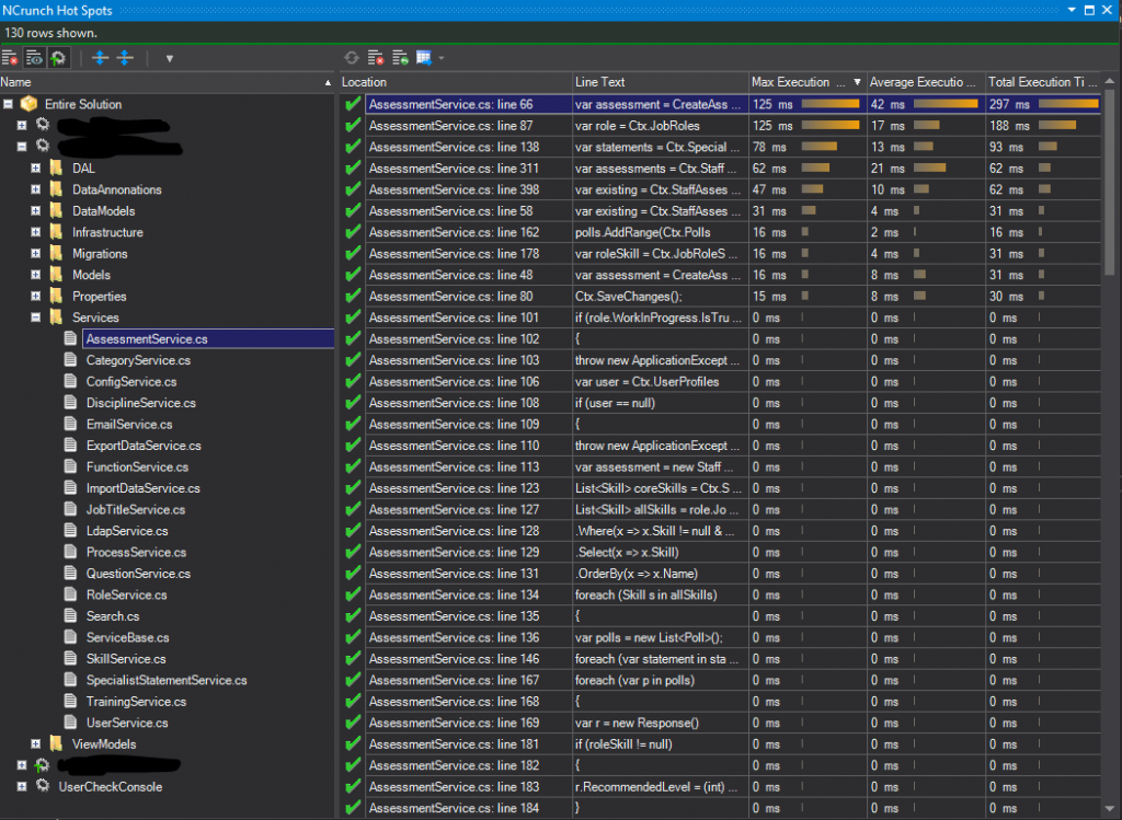 NCrunch Live Testing for Microsoft Visual Studio and .NET.
